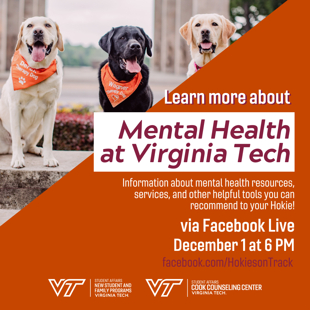 Mental Health at Virginia Tech Info Session | The Hokie Family Hub