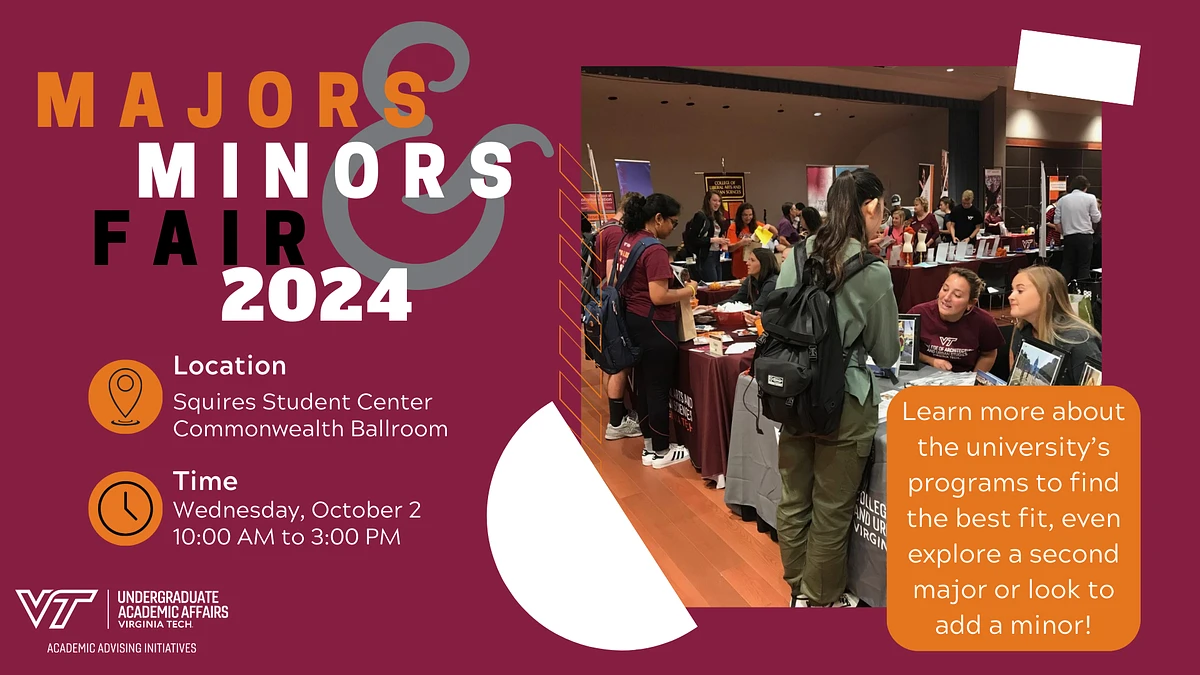 Take advantage of the Majors and Minors Fair! | The Hokie Family Hub